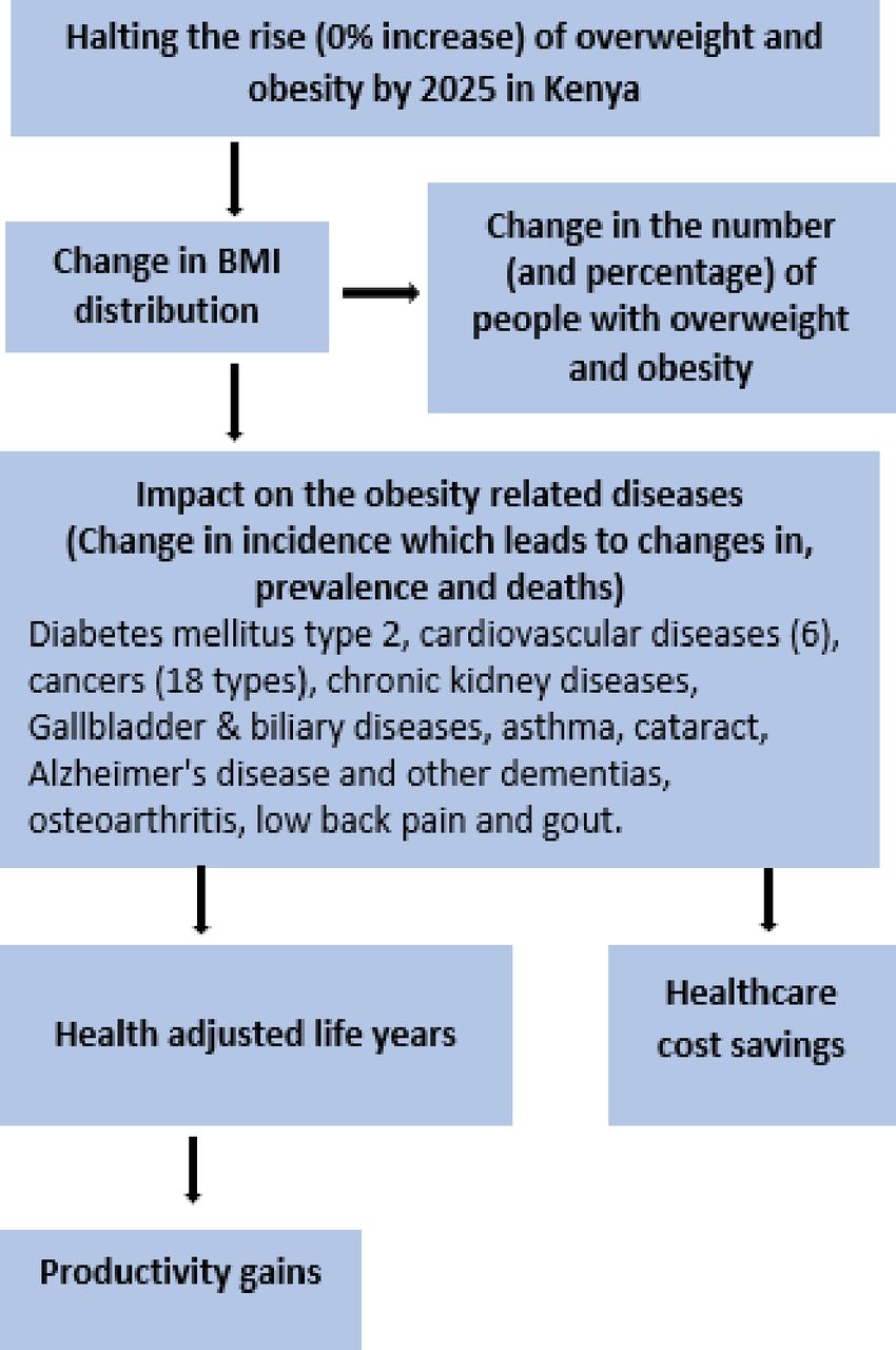 Potential health and economic impact of achieving Kenya’s overweight ...