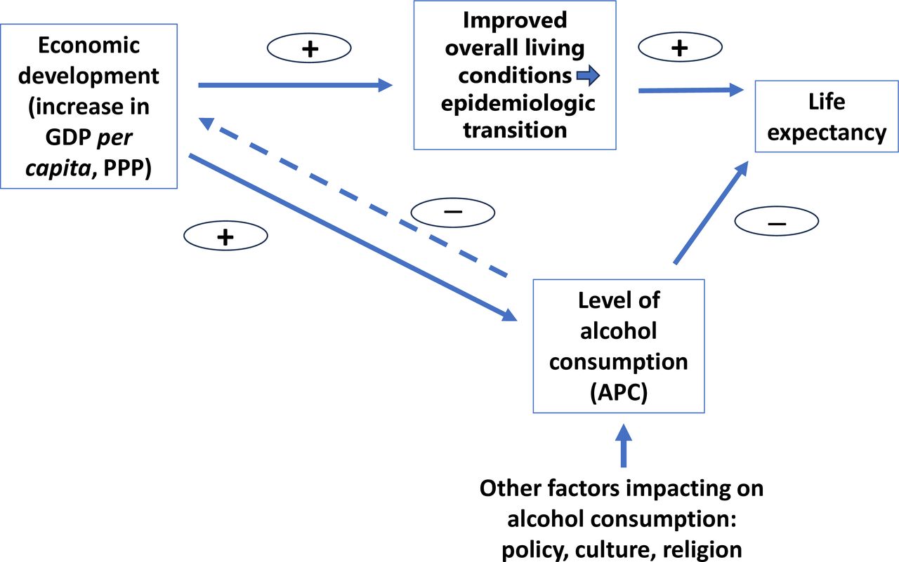 Economic development, alcohol consumption and life expectancy in low ...